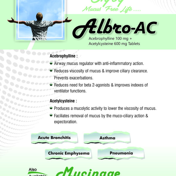 Albro | Acebrophylline+ Acetylcysteine