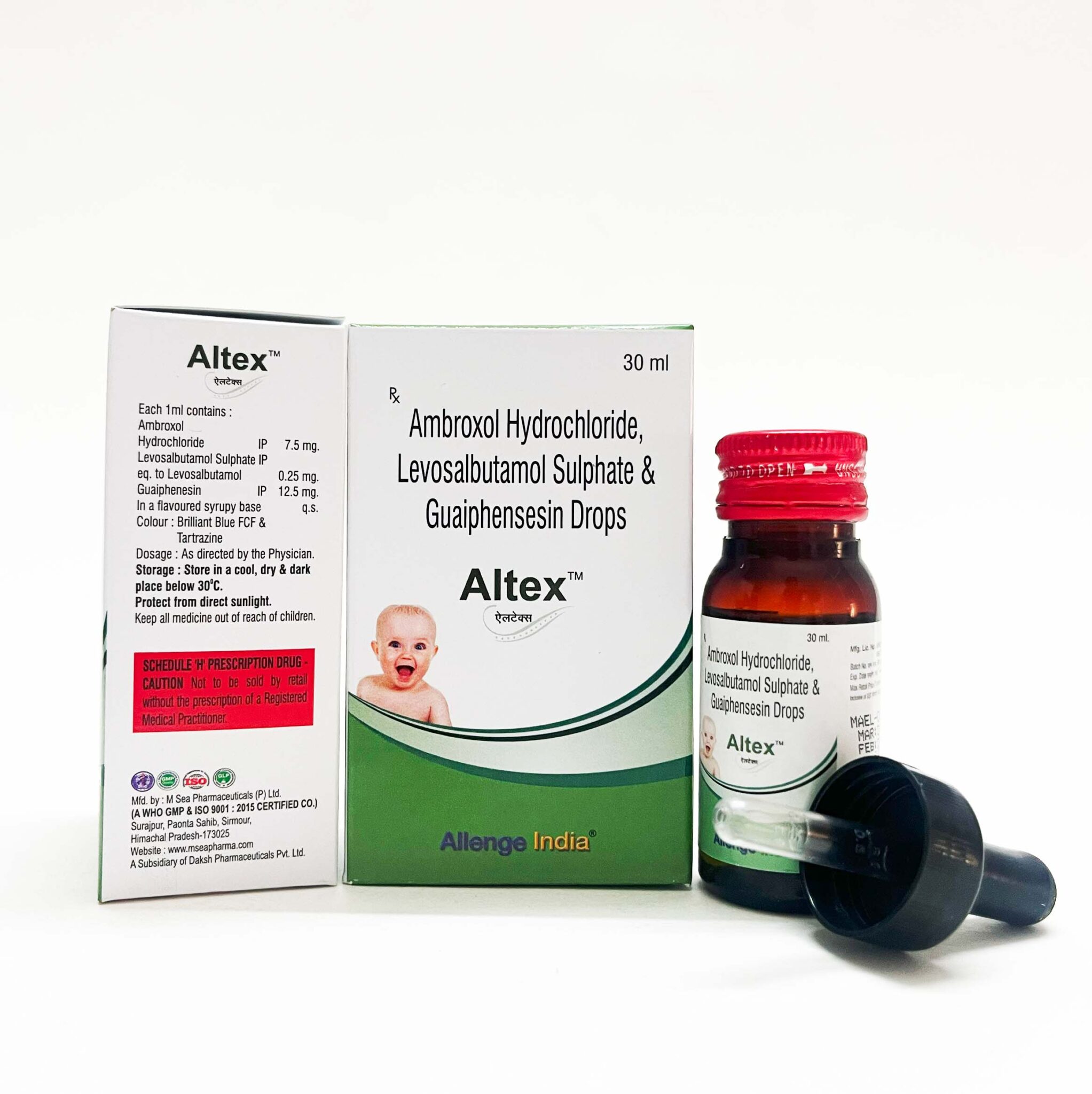 Altex | Ambroxol Hydrochloride + Levosalbutamol Sulphate + Guaiphenesin