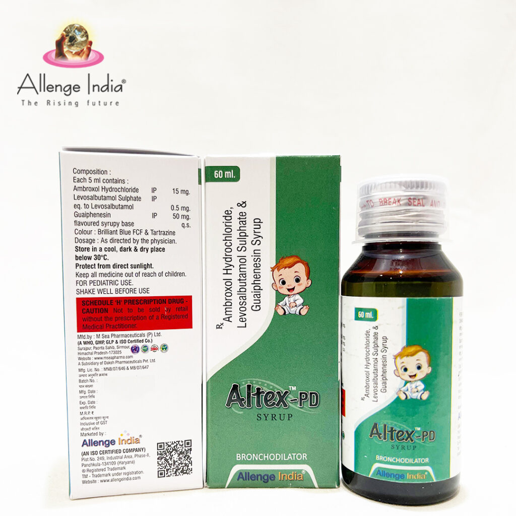 Altex | Ambroxol Hydrochloride + Levosalbutamol Sulphate + Guaiphenesin
