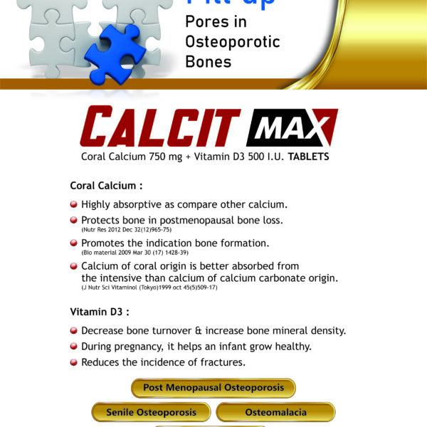 Calcit | Calcium Citrate+ Zinc+ Magnesium+ Vit.D3 200 iu