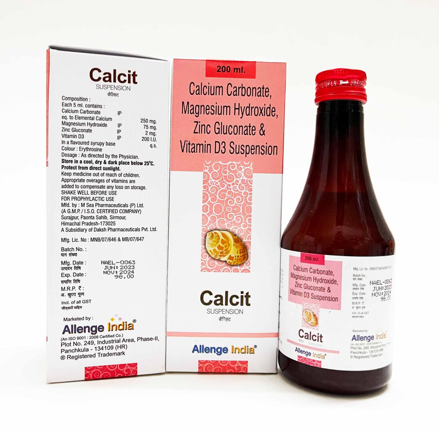 Calcit | Calcium Citrate+ Zinc+ Magnesium+ Vit.D3 200 iu