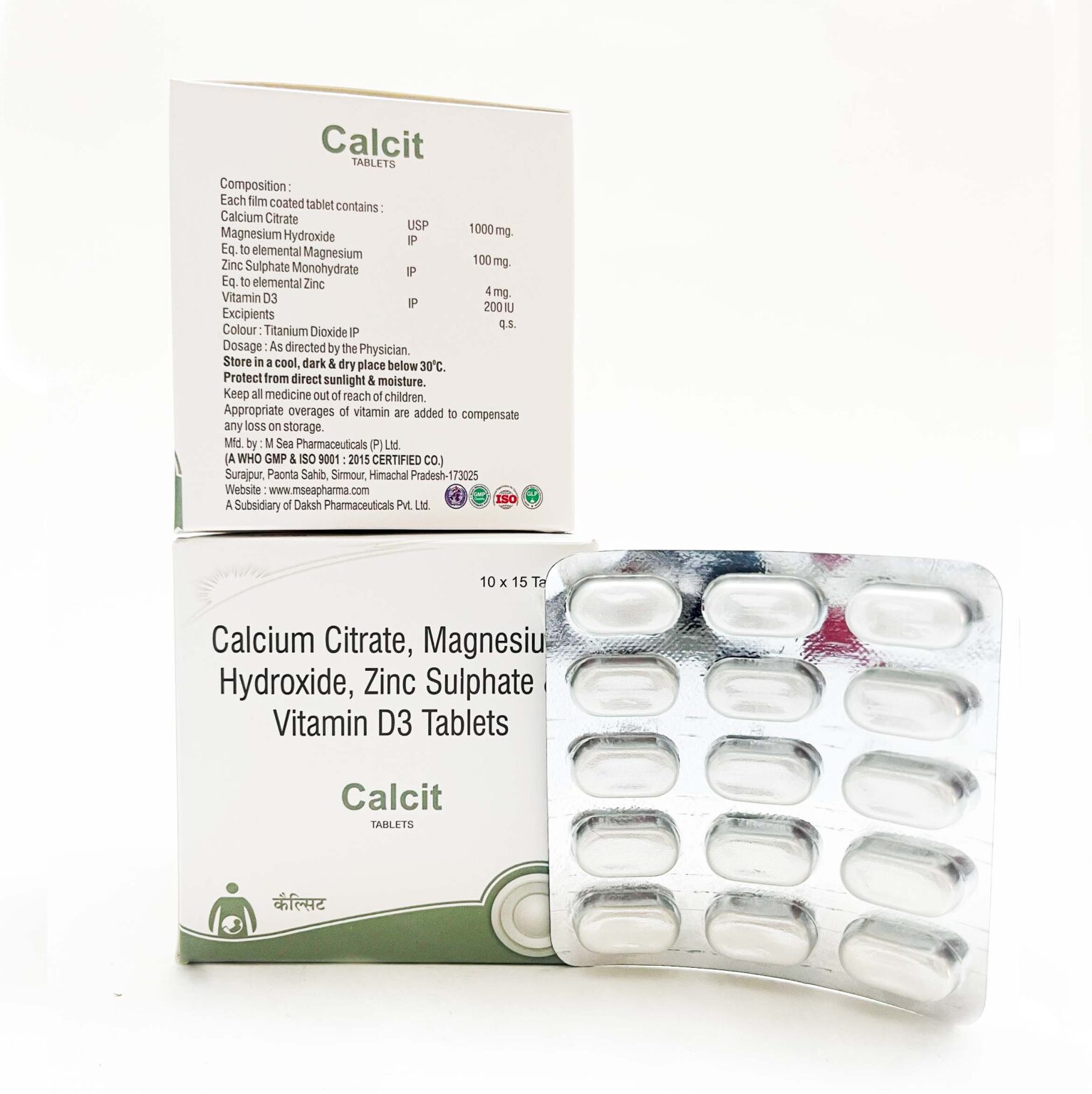 Calcit | Calcium Citrate+ Zinc+ Magnesium+ Vit.D3 200 iu