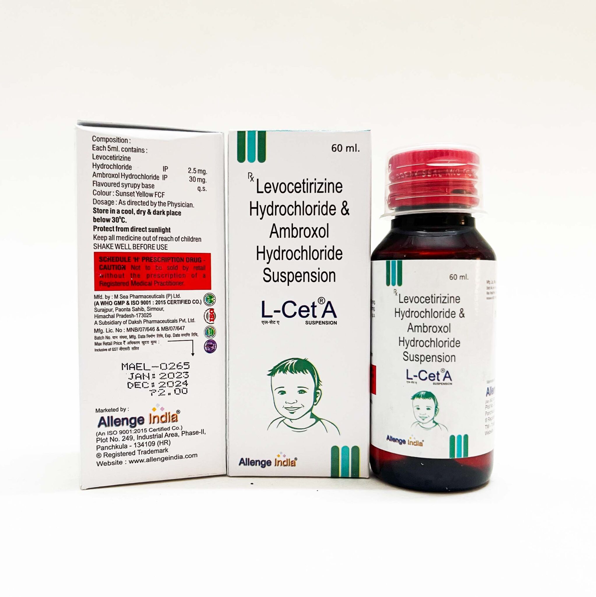 L-cet | Levocetirizine + Ambroxol Hcl
