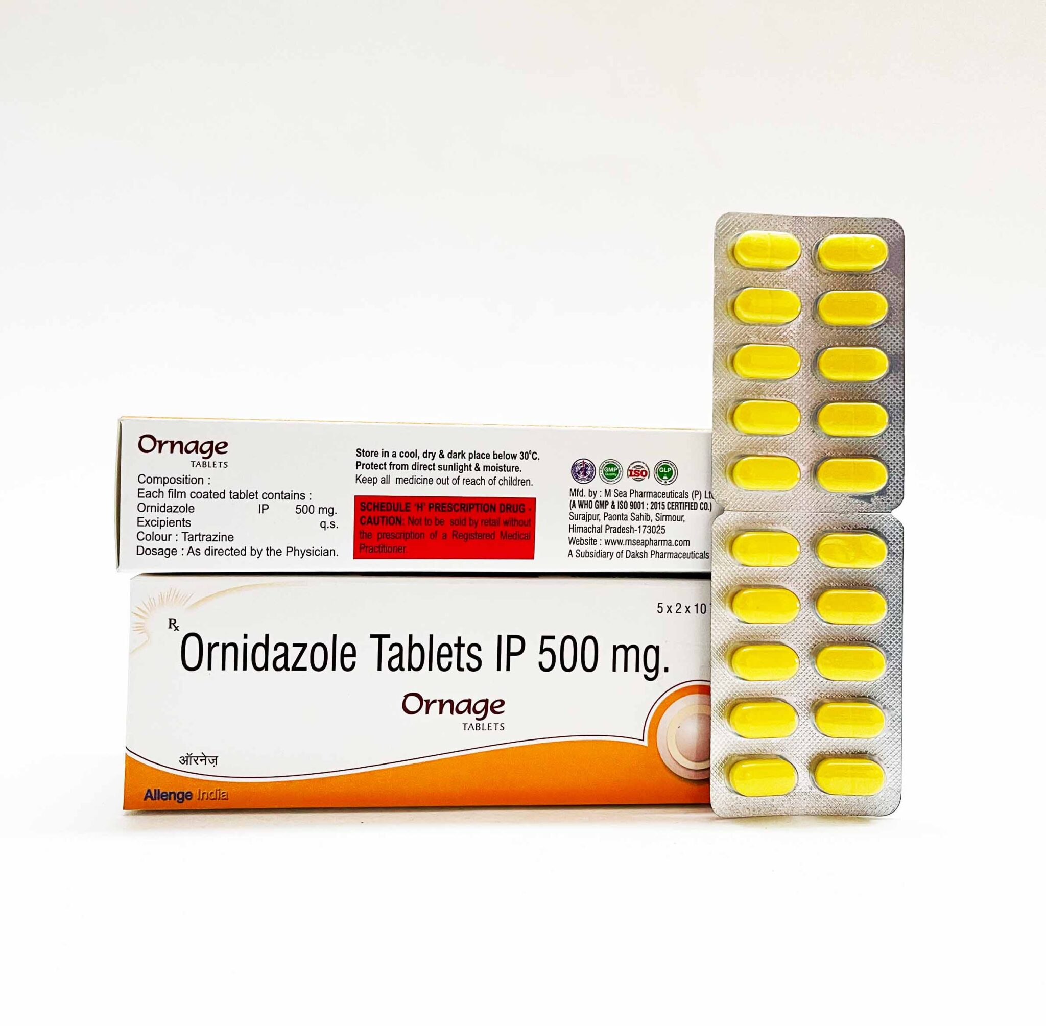 Ornage | Ornidazole, Metronidazole Tablet