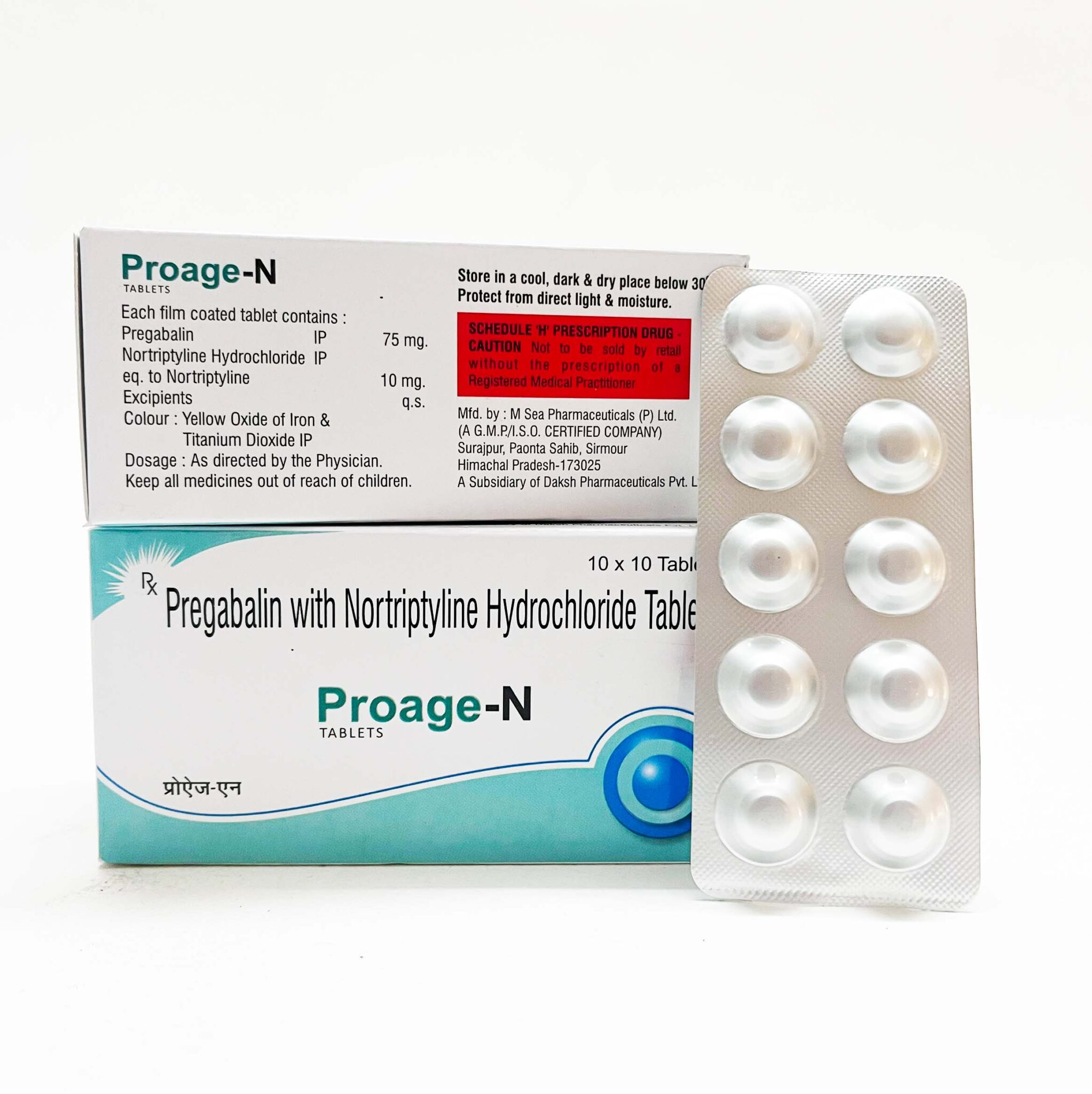 Proage | Pregabalin + Nortriptyline + Methylcobalamin Tablet