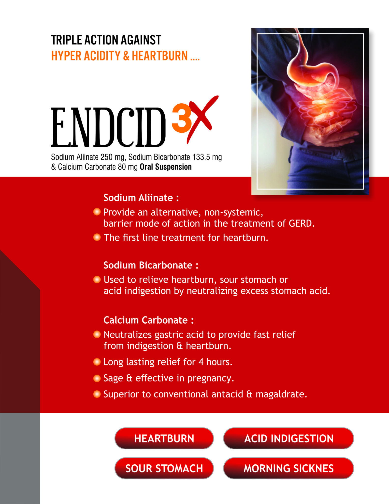Endcid | Magaldrate + Simethicone Mango